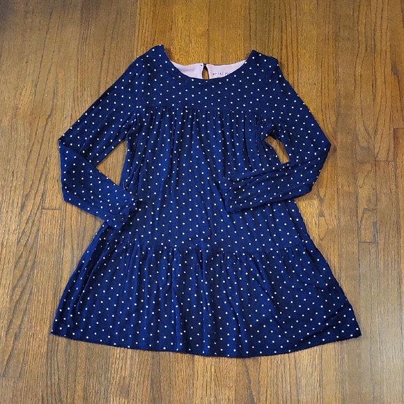 Mini Boden | Dresses | Mini Boden Navy Polka Dot Dress | Poshmark